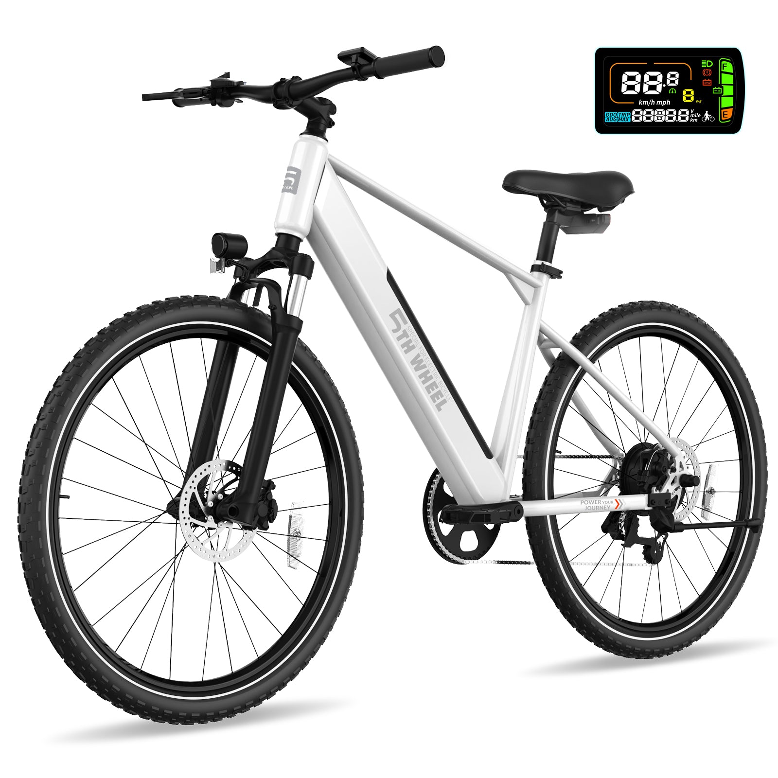 5TH WHEEL IMPACT Gravel Commuter Electric Bike | 700W Peak Motor & 22 ...