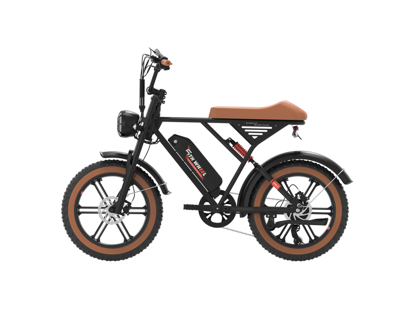 5TH WHEEL KNIGHT Retro Electric Bike| 1500W Peak Motor & 35 Mile Range ...