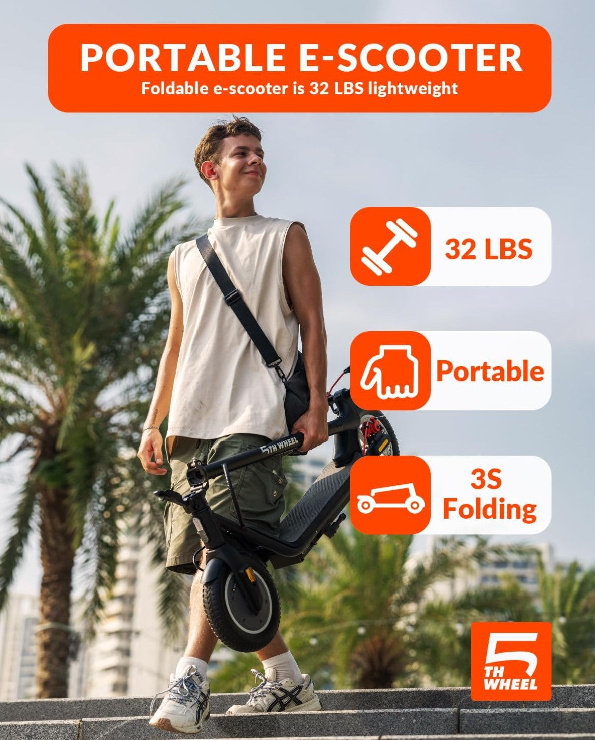5TH WHEEL V20PRO Electric Scooter | 600W Peak Motor & 12 Mile Range ...